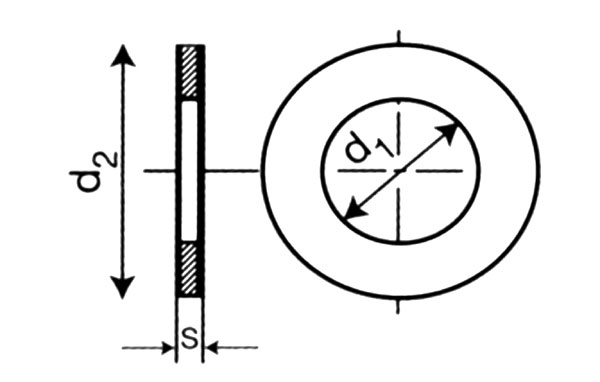 Rondelle plate "LL" zinguée - BATIFER, quincaillerie professionnelle ...